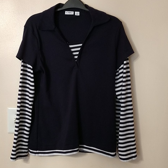 Cato | Tops | Cato Two For One Top Looks Like Two Tops Only One | Poshmark